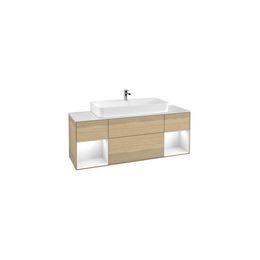 Villeroy & Boch V&B Waschtischunterschrank Finion 160x60,3x50,1cm, Reg glo wh. Lac, Oa ven ; Villeroy & Boch (F211GFPC)