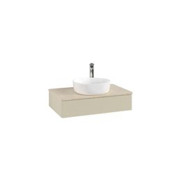 Villeroy & Boch V&B Waschtischunterschrank mit Frontstruktur -Beleuchtung Antao 80x19x50cm, HL, WBP botti., si Gr m Lac ; Villeroy & Boch (L08153HJ)