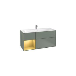 Villeroy & Boch V&B Waschtischunterschrank Wandbeleuchtung Finion 119,6x59,1cm, Reg li gol m, Oli. m Lac ; Villeroy & Boch (G060HFGM)