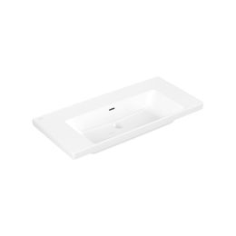 Villeroy & Boch V&B Schrank-Waschtisch Subway 3.0 100x47cm, eckig, mit &Uuml;berlauf, wei&szlig; ; Villeroy & Boch (4A70A601)