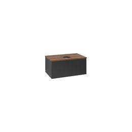 Villeroy & Boch V&B Waschtischunterschrank ohne Frontstruktur Antao 80x36x50cm, WBP-farbe w. wal, bla m Lac ; Villeroy & Boch (K30012PD)