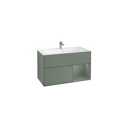 Villeroy & Boch V&B Waschtischunterschrank Finion Reg re Oli. m Lac, Olive Matt Lacquer ; Villeroy & Boch (F040GMGM)