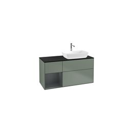 Villeroy & Boch V&B Waschtischunterschrank Finion 120cm, Pl b m, Reg md m Lac, Oli. m Lac ; Villeroy & Boch (F802HGGM)