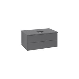 Villeroy & Boch V&B Waschtischunterschrank ohne Frontstruktur -Beleuchtung Antao 80x36x50cm, WBP Lac, Anthrac. m Lac ; Villeroy & Boch (L19010GK)