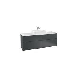 Villeroy & Boch V&B Waschtischunterschrank Finion 160x60,3cm, Abd.-Pl. wh. m, md bl. m Lac ; Villeroy & Boch (F44100HG)