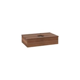 Villeroy & Boch V&B Waschtischunterschrank mit Frontstruktur -Beleuchtung Antao 80x19x50cm, HL, WBP-farbe w. wal, w. wal ; Villeroy & Boch (L08152HM)