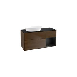 Villeroy & Boch V&B Waschtischunterschrank Wandbeleuchtung Finion 120cm, Pl bla m, Reg bla m Lac, wal ven ; Villeroy & Boch (GA52PDGN)