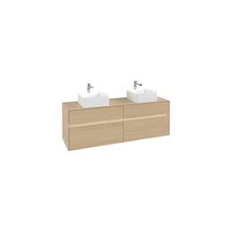 Villeroy & Boch V&B Waschtischunterschrank Collaro 160x54,8x50cm, f 2 WT, m LED, Nord Oa ; Villeroy & Boch (C052B0VJ)