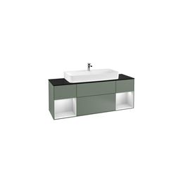Villeroy & Boch V&B Waschtischunterschrank Wandbeleuchtung Finion 160cm, Pl b m, Reg wh. m Lac, Oli. m Lac ; Villeroy & Boch (G212MTGM)