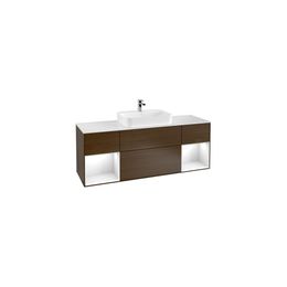Villeroy & Boch V&B Waschtischunterschrank Wandbeleuchtung Finion 160cm, Pl w m, Reg glo wh. Lac, wal ven ; Villeroy & Boch (G451GFGN)