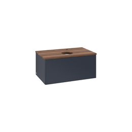 Villeroy & Boch V&B Waschtischunterschrank ohne Frontstruktur -Beleuchtung Antao 80x36x50cm, HL, WBP w. wal, md bl. m Lac ; Villeroy & Boch (L30052HG)