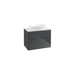 Villeroy & Boch V&B Waschtischunterschrank Wandbeleuchtung Finion 80x60,3cm, Abd.-Pl. wh. m, md bl. m Lac ; Villeroy & Boch (G99100HG)