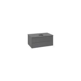 Villeroy & Boch V&B Waschtischunterschrank ohne Frontstruktur Antao 80x36x50cm, WBP Lac, Anthrac. m Lac ; Villeroy & Boch (K19010GK)