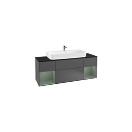 Villeroy & Boch V&B Waschtischunterschrank Wandbeleuchtung Finion 160cm, Pl b m, Rg Oli. m Lac, Anthrac. m ; Villeroy & Boch (G212GMGK)