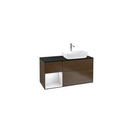 Villeroy & Boch V&B Waschtischunterschrank Wandbeleuchtung Finion 120cm, Pl bla m, Reg wh. m Lac, wal ven ; Villeroy & Boch (G802MTGN)