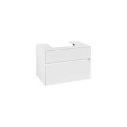 Villeroy & Boch V&B Waschtischunterschrank Collaro 80x54,8x50cm, WT mittig, white matt ; Villeroy & Boch (C06900MS)