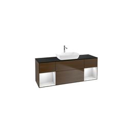 Villeroy & Boch V&B Waschtischunterschrank Finion 160cm, Pl bla m, Reg wh. m Lac, wal ven ; Villeroy & Boch (F862MTGN)