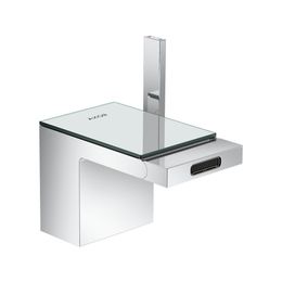 Hansgrohe Bidet-Einhebelmischer Axor MyEdition A 121mm, m Pus-Op-Abl, m Pl, cr/Sp.-Glas (47210000)