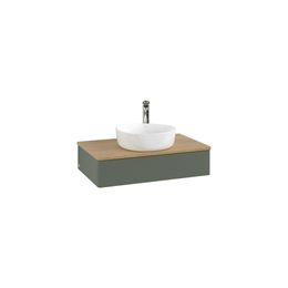 Villeroy & Boch V&B Waschtischunterschrank mit Frontstruktur -Beleuchtung Antao 80x19x50cm, HL, WBP hon. Oa, le g. m Lac ; Villeroy & Boch (L08151HL)