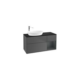 Villeroy & Boch V&B Waschtischunterschrank Finion 120cm, Pl b m, Reg md m Lac, Anthrac. m ; Villeroy & Boch (F932HGGK)