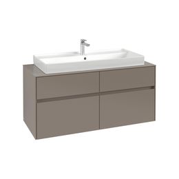 Villeroy & Boch V&B Waschtischunterschrank Collaro 120x54,8x50cm, WT mittig, soft green ; Villeroy & Boch (C09100AF)