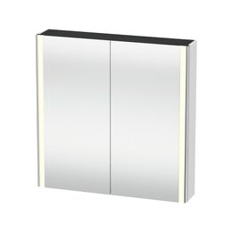 Duravit Universal-Spiegelschrank XSquare 80x80x15,5cm, weiß matt, 2 Tür, LED (XS7112018180000)