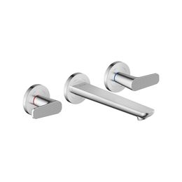 Hansgrohe 3-Loch-Waschtischarmatur Axor Citterio C cub cut, chr, UP Wandmont., Ausl. 193mm (49071000)