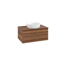 Villeroy & Boch V&B Waschtischunterschrank ohne Frontstruktur -Beleuchtung Antao 80x36x50cm, WBP-farbe w. wal, w. walnut ; Villeroy & Boch (L19012HM)