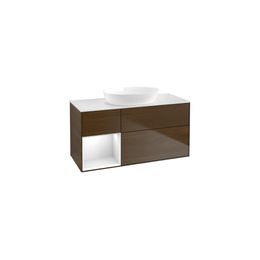 Villeroy & Boch V&B Waschtischunterschrank Wandbeleuchtung Finion 120cm, Pl w m, Reg glo wh. Lac, wal ven ; Villeroy & Boch (GA61GFGN)