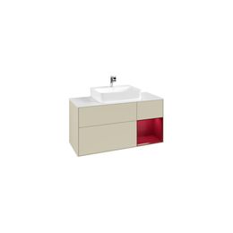 Villeroy & Boch V&B Waschtischunterschrank Finion 120cm, Pl wh. m, Reg re Peo, si Gr m Lac ; Villeroy & Boch (F171HBHJ)