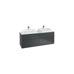 Villeroy & Boch V&B Waschtischunterschrank Finion 160x60,3cm, Abd.-Pl. wh. m, md bl. m Lac ; Villeroy & Boch (F43100HG)