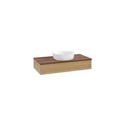Villeroy & Boch V&B Waschtischunterschrank ohne Frontstruktur, mit Beleuchtung Antao 100x19x50cm, WBP-farbe w. wal, honey oak ; Villeroy & Boch (L09012HN)