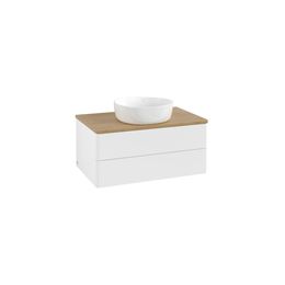 Villeroy & Boch V&B Waschtischunterschrank ohne Frontstruktur Antao 80x36x50cm, WBP-farbe hon. Oa, wh. m Lac ; Villeroy & Boch (K19011MT)