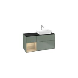 Villeroy & Boch V&B Waschtischunterschrank Finion 120cm, Pl bla m, Reg Oa ven, Oli. m Lac ; Villeroy & Boch (F802PCGM)