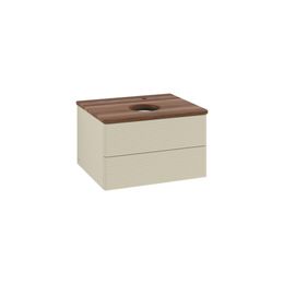 Villeroy & Boch V&B Waschtischunterschrank mit Frontstruktur -Beleuchtung Antao 60x36x50cm, HL, WBP w. wal, si Gr m Lac ; Villeroy & Boch (L18152HJ)