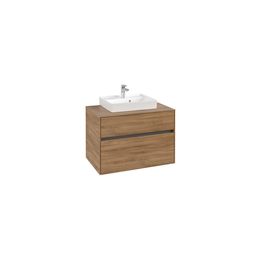 Villeroy & Boch V&B Waschtischunterschrank Collaro 80x54,8x50cm, WT mittig, kansas oak ; Villeroy & Boch (C06900RH)