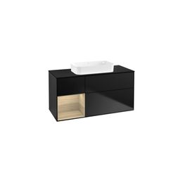 Villeroy & Boch V&B Waschtischunterschrank Finion 120x60 cm, Reg li Oa ven, bla m lacquer ; Villeroy & Boch (F702PCPD)