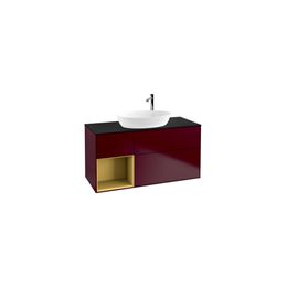 Villeroy & Boch V&B Waschtischunterschrank Wandbeleuchtung Finion 120cm, Pl bla m, Reg gol m Lac, Peo m ; Villeroy & Boch (G942HFHB)