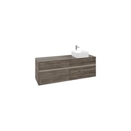 Villeroy & Boch V&B Waschtischunterschrank Collaro 160x54,8x50cm, WT r, LED 12W, st. Oa ; Villeroy & Boch (C051B0RK)