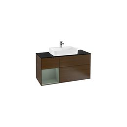 Villeroy & Boch V&B Waschtischunterschrank Wandbeleuchtung Finion 120cm, Pl b m, Rg li Oli. m Lac, wal ven ; Villeroy & Boch (G412GMGN)