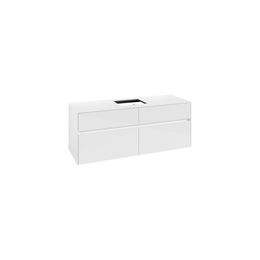 Villeroy & Boch V&B Waschtischunterschrank Collaro 140x54,8x50cm, f WT mi, LED 10W, glo wh. ; Villeroy & Boch (C131B0DH)