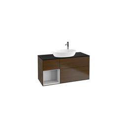 Villeroy & Boch V&B Waschtischunterschrank Wandbeleuchtung Finion 120cm, Pl bla m, Reg wh. m Lac, wal ven ; Villeroy & Boch (G942MTGN)