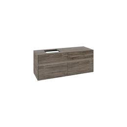 Villeroy & Boch V&B Waschtischunterschrank Collaro 140x54,8x50cm, WT l, LED 10W, st. Oa ; Villeroy & Boch (C132B0RK)