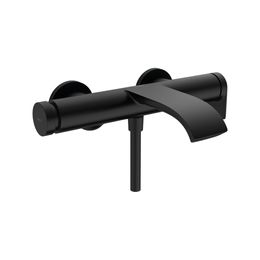Hansgrohe Wannen-Einhebelmischer Vivenis AP, Ausladung 216mm, schwarz matt (75420670)