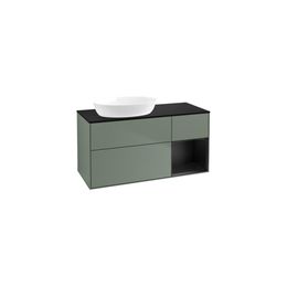 Villeroy & Boch V&B Waschtischunterschrank Wandbeleuchtung Finion 120cm, Pl b m, Reg bla m Lac, Oli. m Lac ; Villeroy & Boch (GA52PDGM)