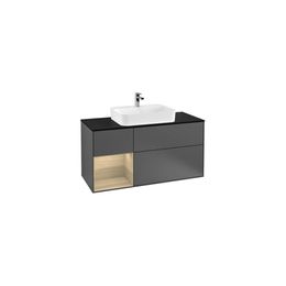 Villeroy & Boch V&B Waschtischunterschrank Wandbeleuchtung Finion 120cm, Pl b m, Reg li Oa ven, Anthrac. m ; Villeroy & Boch (G412PCGK)