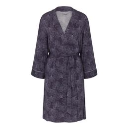 Triumph Morgenmantel ' Aura Spotlight Robe ' Damen Gr&ouml;&szlig;e XXXL nachtblau / dunkelgrau