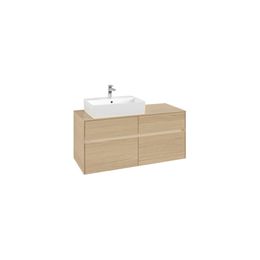 Villeroy & Boch V&B Waschtischunterschrank Collaro 120x54,8x50cm, WT l, LED 8,8 W, Nord Oa ; Villeroy & Boch (C129B0VJ)