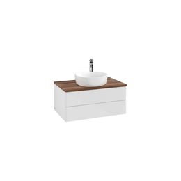 Villeroy & Boch V&B Waschtischunterschrank ohne Frontstruktur Antao 80x36x50cm, HL, WBP w. wal, glo wh. Lac ; Villeroy & Boch (K19052GF)