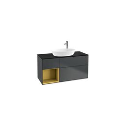 Villeroy & Boch V&B Waschtischunterschrank Wandbeleuchtung Finion 120cm, Pl b m, Rg g m Lac, md bl. m Lac ; Villeroy & Boch (G942HFHG)